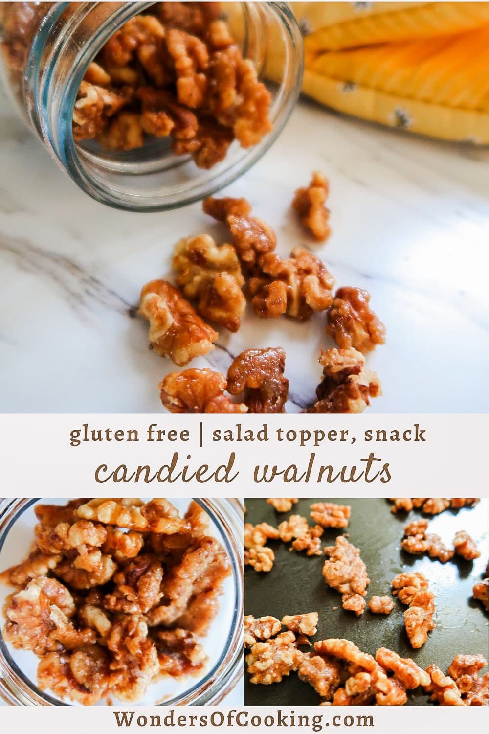 Candied Walnuts - Three Ingredient Salad Topper Or Snack
